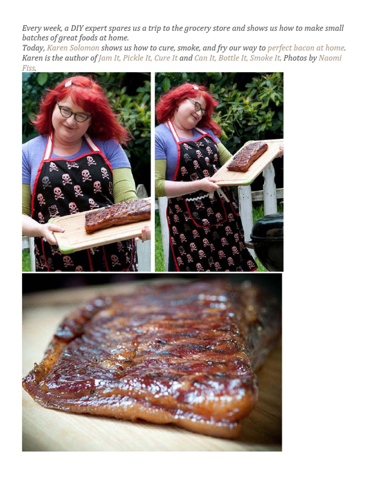 Smoked Bacon | PDF | Bacon | Grilling