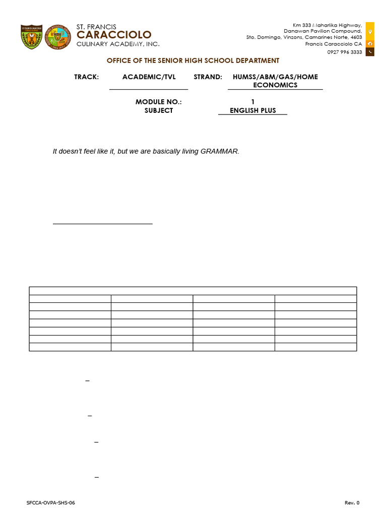 Unit 1_LP Weeks 2-3 | PDF | Pronoun | Grammatical Number