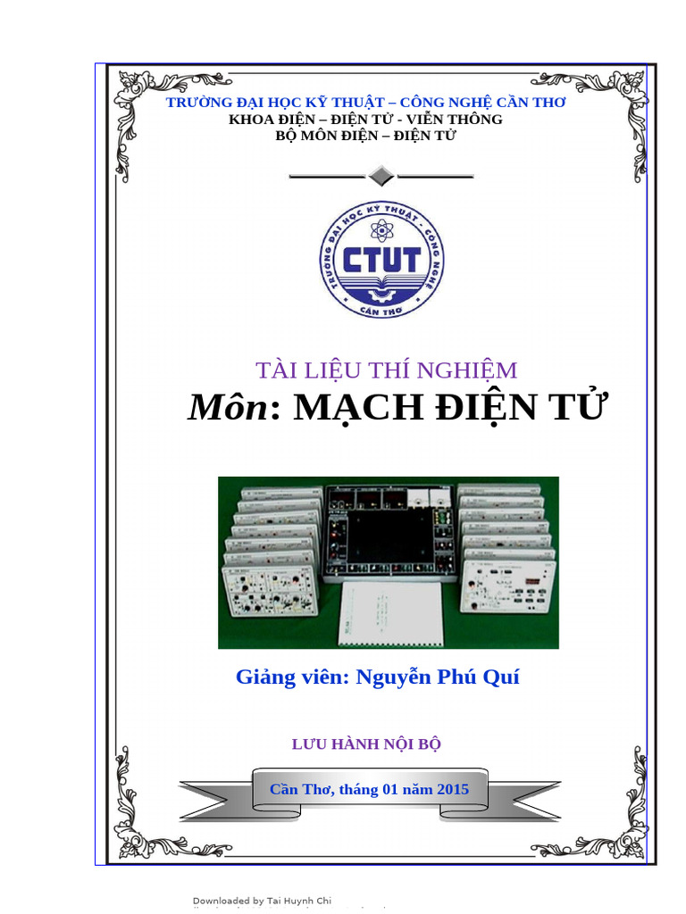 Bai Nop Bao Cao Mach Dien Tu Ban Phu | PDF