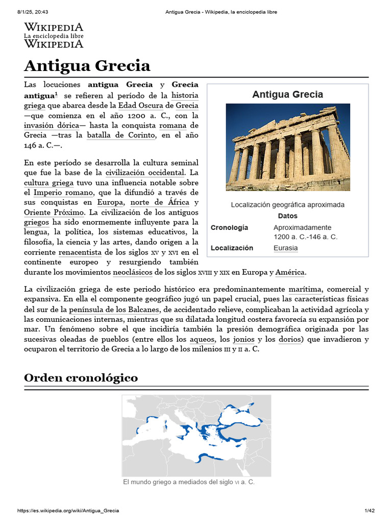 Antigua Grecia - Wikipedia, la enciclopedia libre | PDF | Antigua Grecia | Esparta