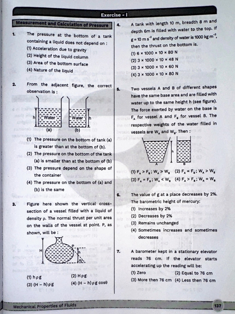 Fluids HW | PDF | Drop (Liquid) | Surface Tension