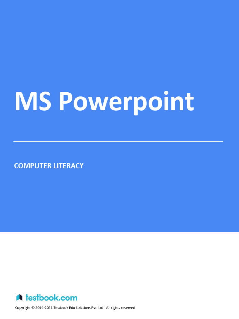 MS Powerpoint - Study Notes | PDF | Microsoft Power Point | System Software