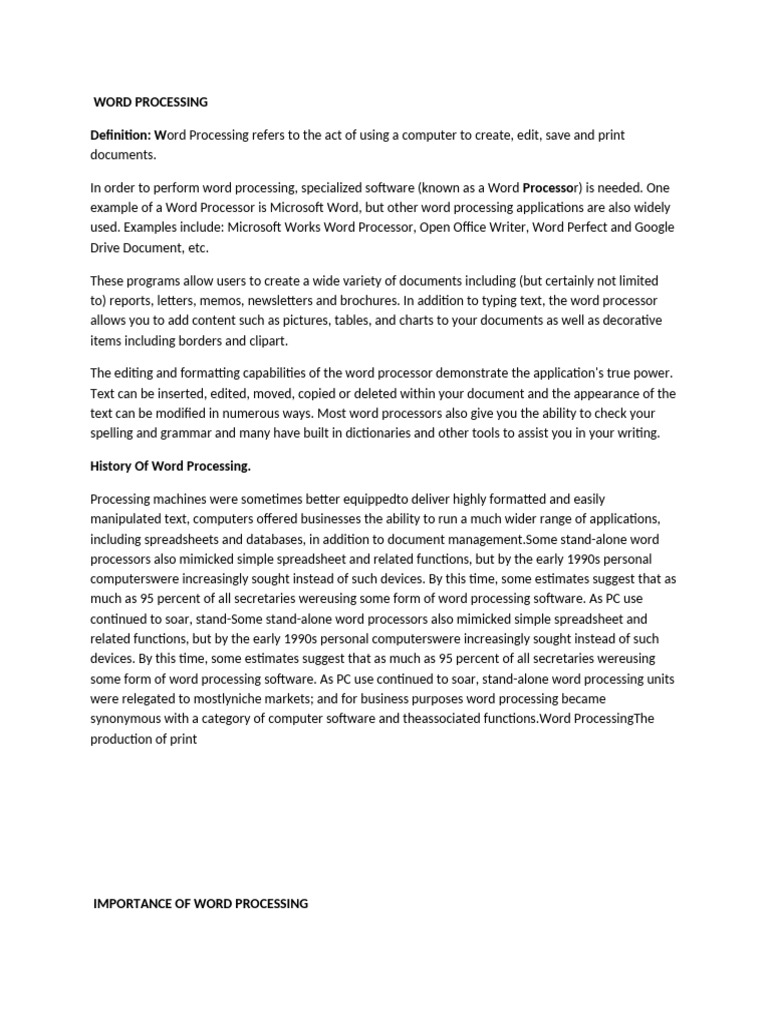 WORD PROCESSING-WPS Office | PDF | Computer Data Storage | Computer ...