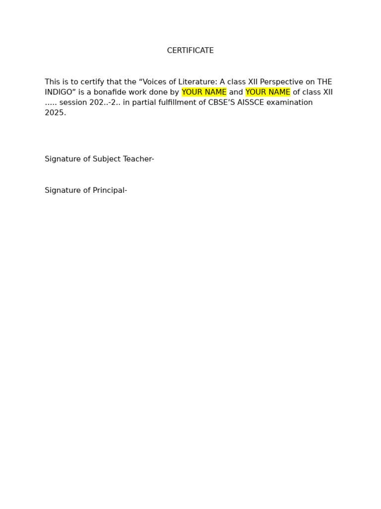 Certificate | PDF