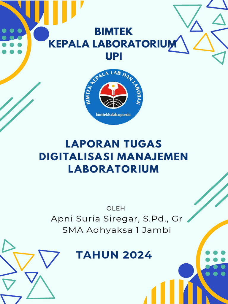 Contoh 1c-40010 - Apni Suria Siregar. S.PD., GR - Digitalisasi Administrasi Lab Terbaru | PDF