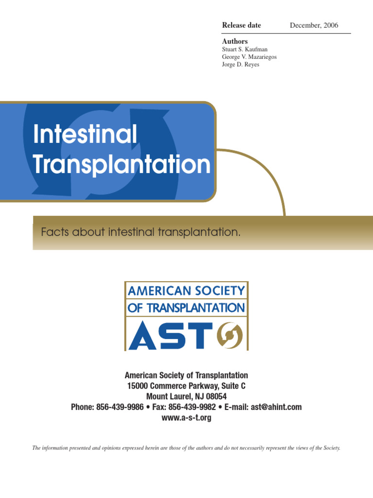 facts-about-intestinal-transplant | PDF | Small Intestine ...