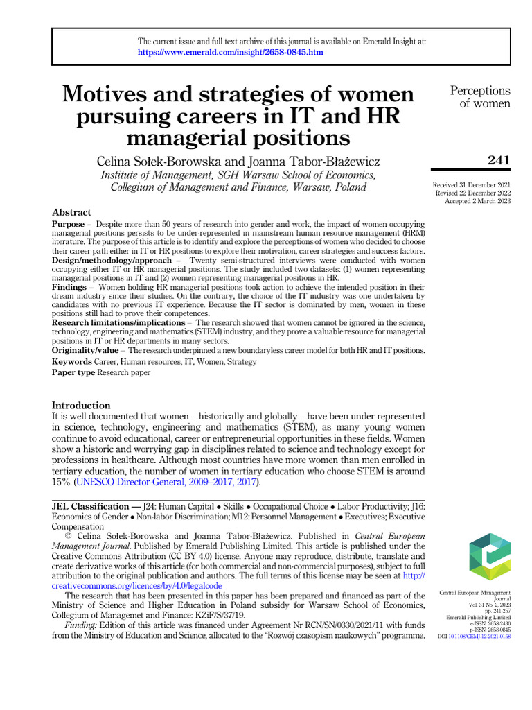 10 1108 - Cemj 12 2021 0158 | PDF | Motivation | Motivational