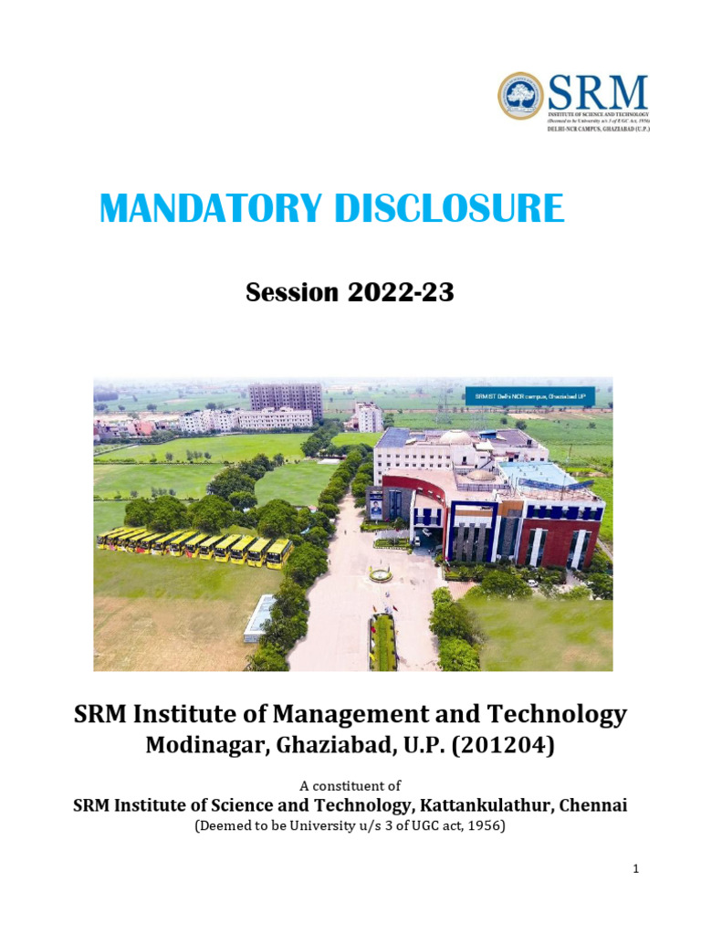 262imguf Mandatory Disclosure | PDF