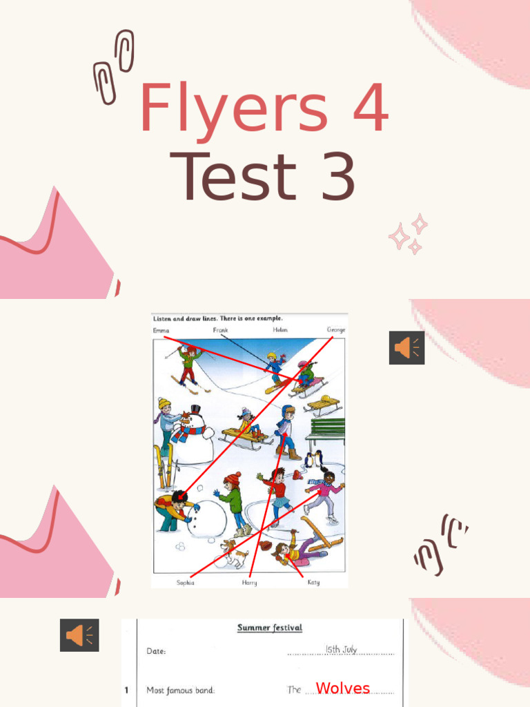 Flyers 4 - Test 3 | PDF
