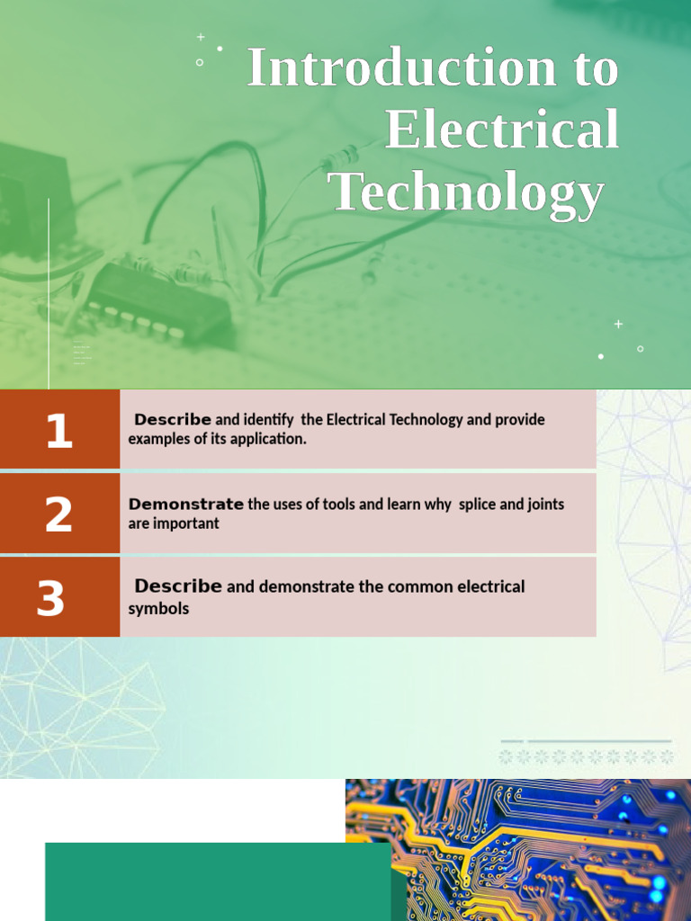 MODULE 1 Introduction To Electrical Technology | PDF | Wire | Electricity