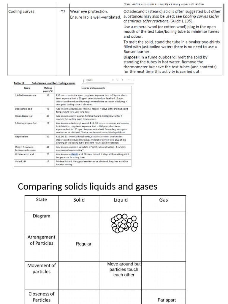 PJO Lesson 1 - States of Matter and Reactions | PDF | Gases | Liquids