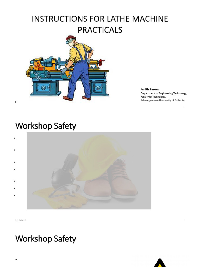 Instructions For Lathe Machine Practicals | PDF | Machining | Crafts