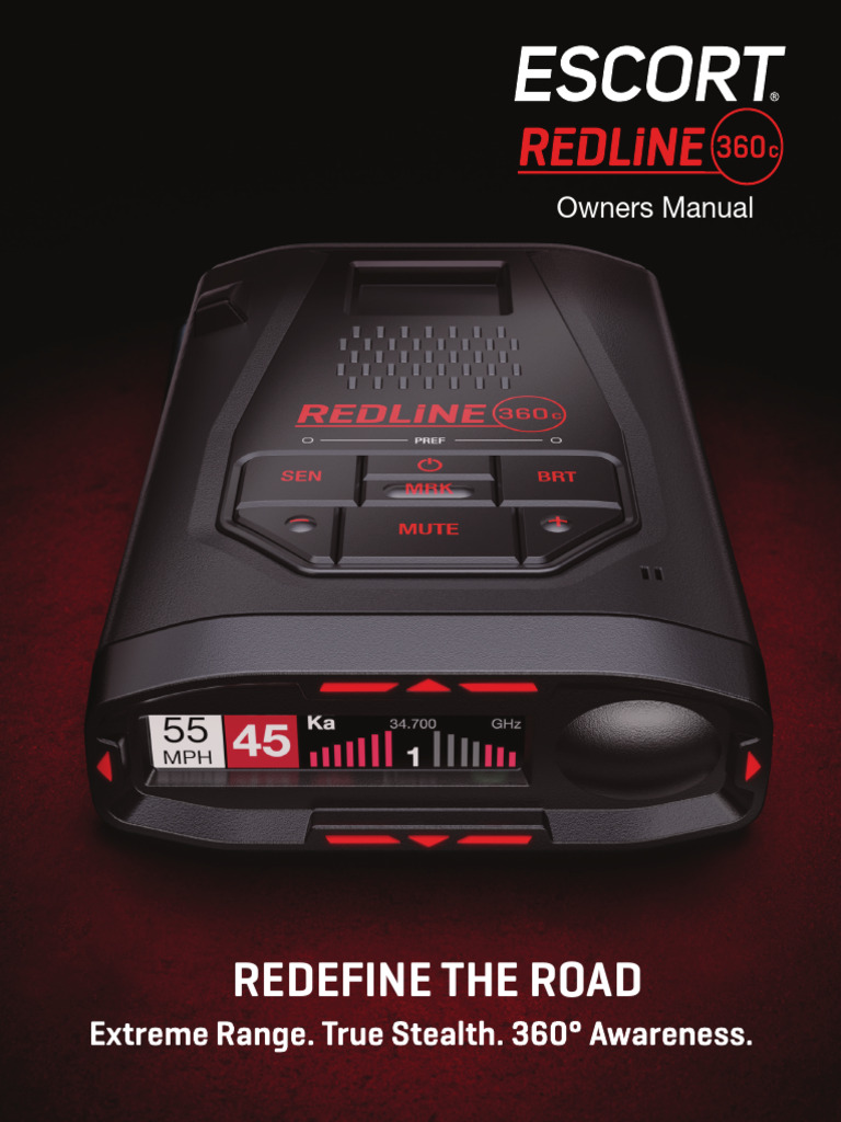 Escort Redline 360c Web Manual | PDF | Radar | Lidar