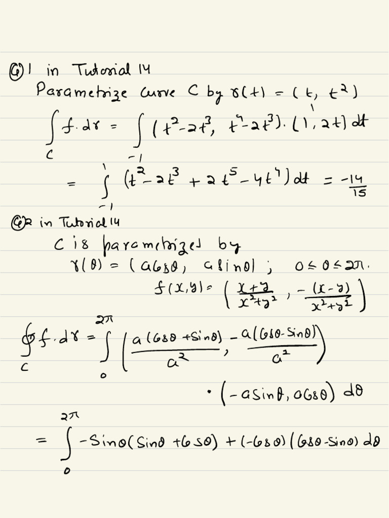 Some Solved Problems Tut 14 | PDF