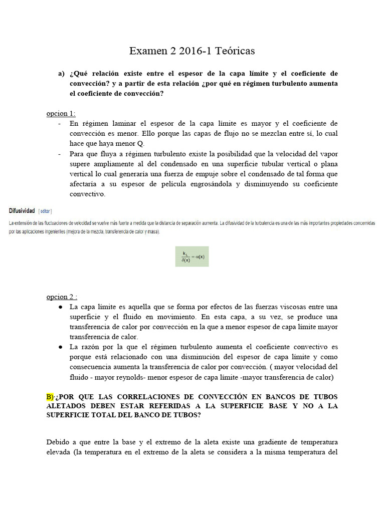 Teoricas Transfer | PDF | Convección | Capa límite