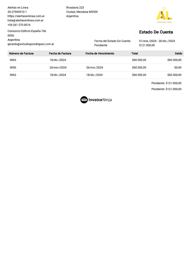 Estado de Cuenta Edificio España 2024 | PDF
