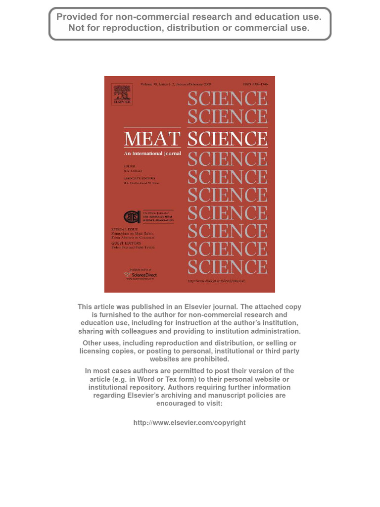 Meat Spoilage During Distribution | PDF | Decomposition | Ecology