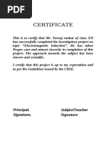 Certificate and Acknowledgement Class 12th Project | PDF