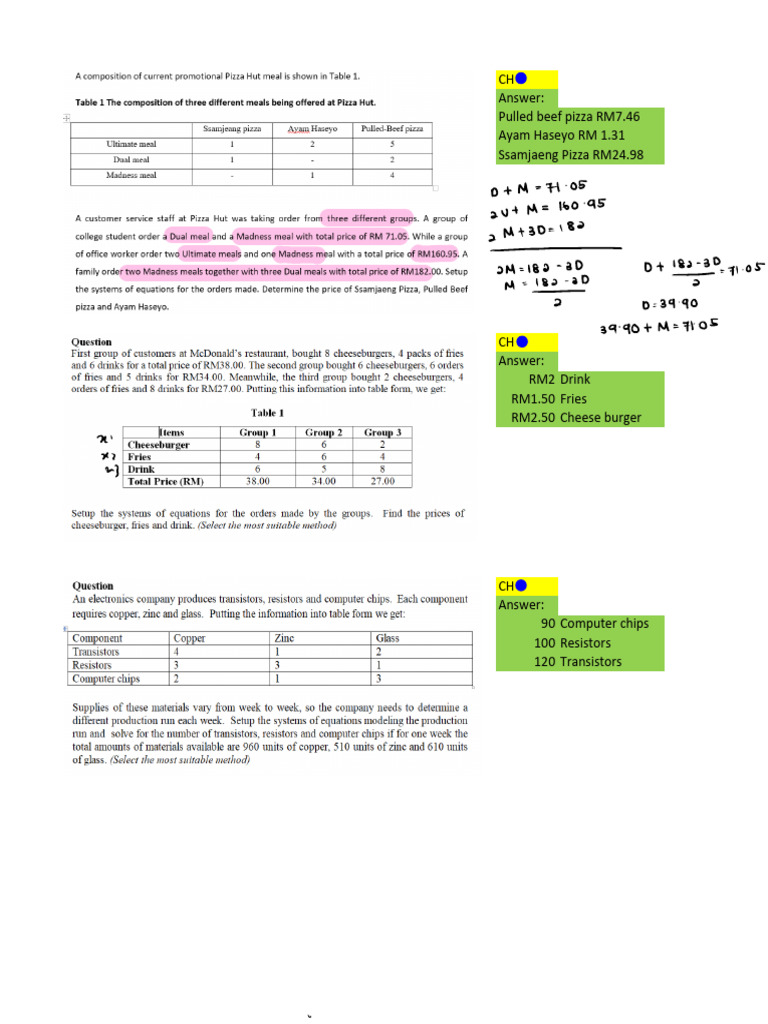 Exercise Numet CH2 | PDF | Electrical Engineering | Electrical Equipment