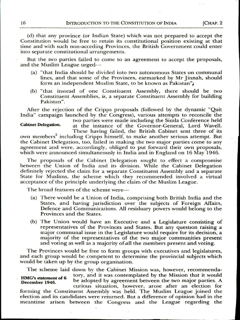 India's Constitutional Evolution: 1946-1947 | PDF | Partition Of India ...
