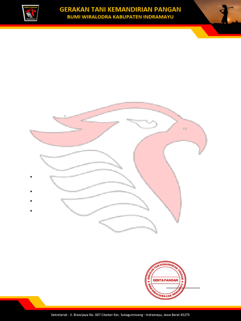 Surat Permohonan Dukungan Camat Kroya | PDF