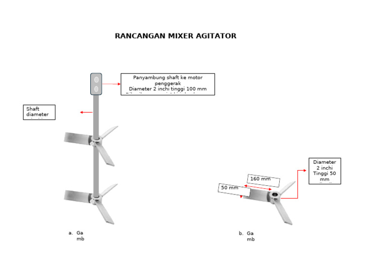 Rancangan Mixer Agitator | PDF