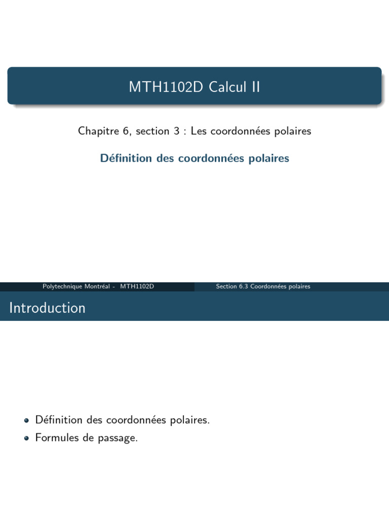 Intégrales doubles en coordonnées polaires | PDF | Coordonnées ...