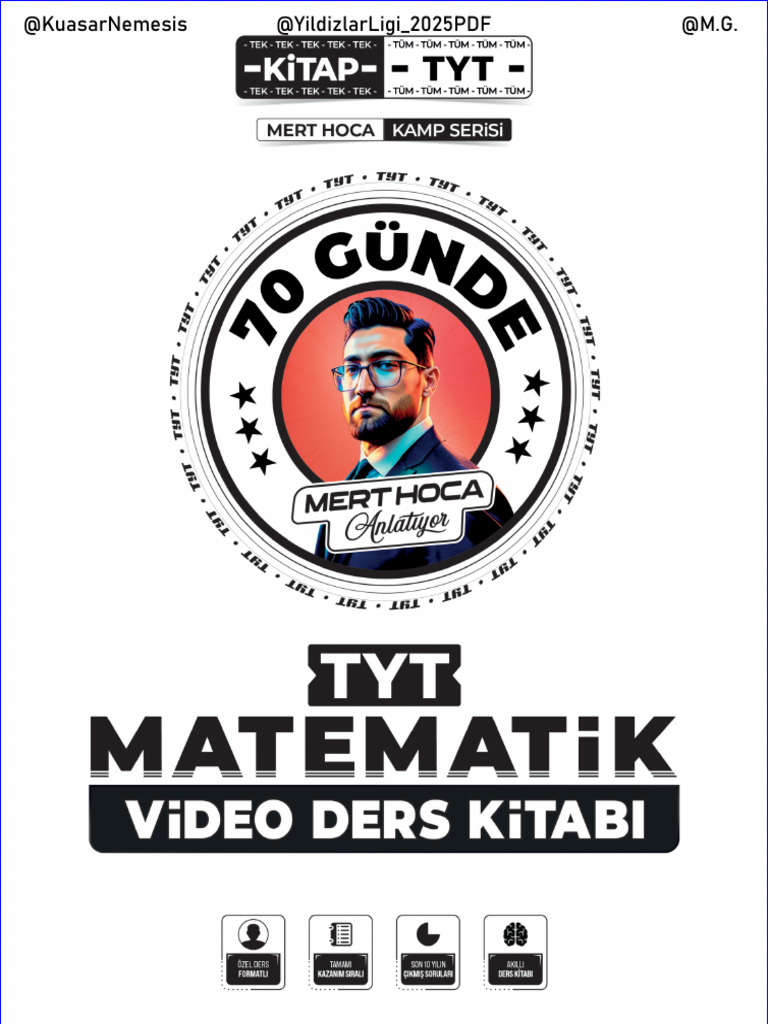 2025 Mert Hoca TYT Matematik Video Ders KitabıHD RENKLİ | PDF