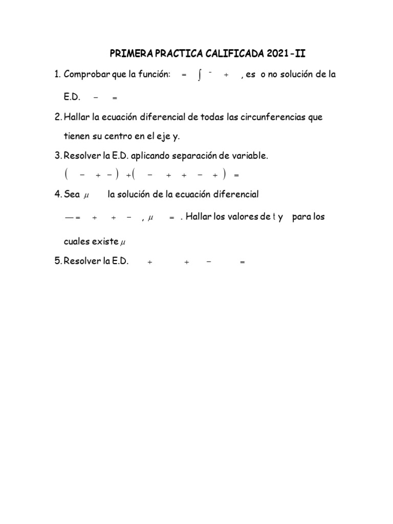 Primera Practica 2021-Ii | PDF