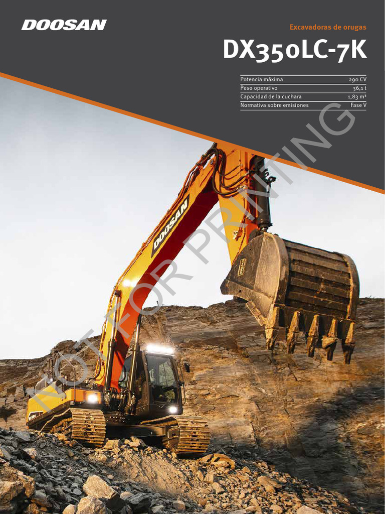 ES DX350LC-7K Brochure D4600663 07-2022 LowRes | PDF | Motores | Engranaje