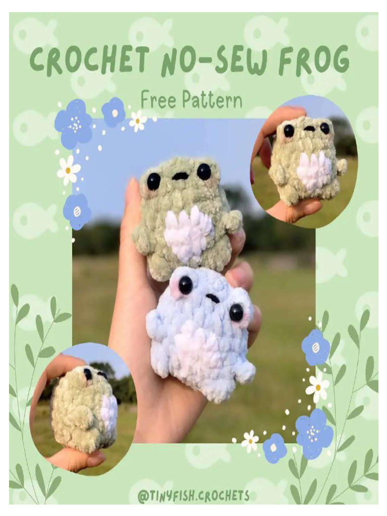 Baby Frog Keychain PDF Amigurumi Pattern 1 | PDF