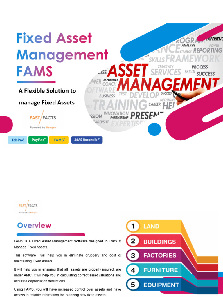 FAMS-A Flexible Solution to manage Fixed Assets | PDF | Depreciation | Barcode