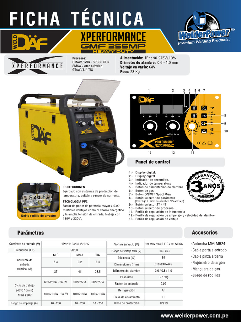 Ficha Tecnica Maquina de Soldar | PDF