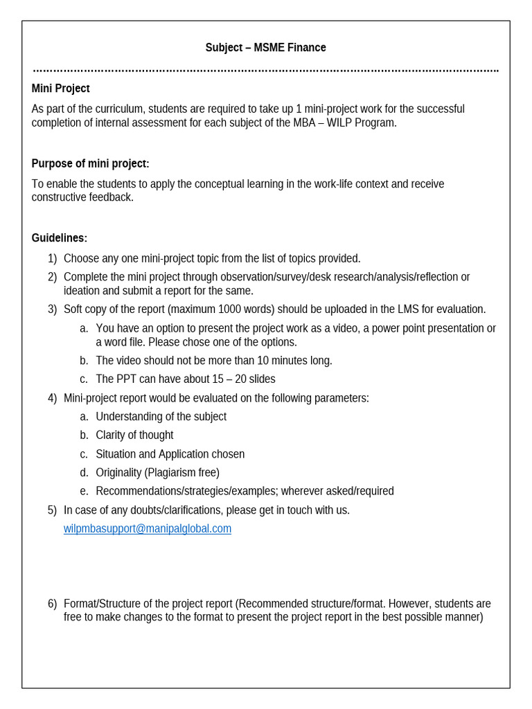 MSME - Mini Project-1 | PDF | Small And Medium Sized Enterprises | Real ...