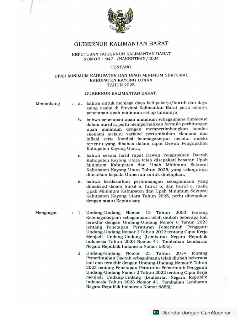 Umk - Kabupaten Kayong Utara 2025 | PDF