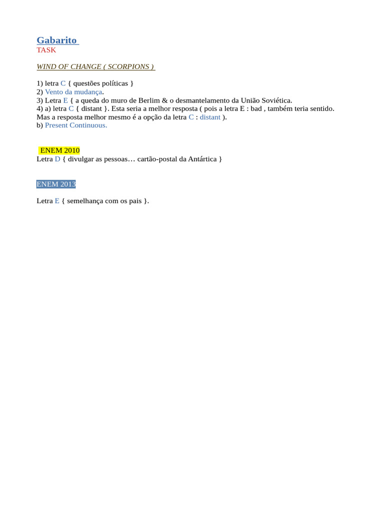 Gabarito-3002 ( 3º Ano-tasks ) | PDF
