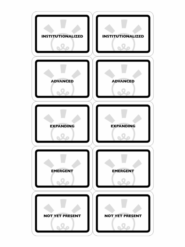 CLA Individual Stage Cards | PDF