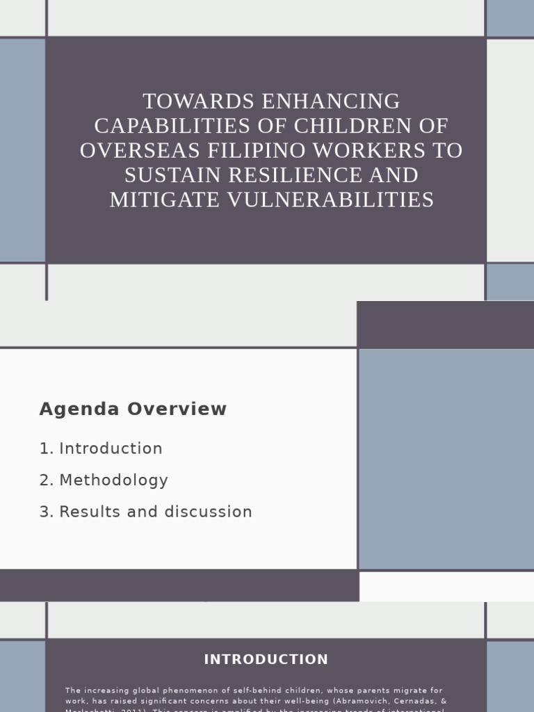 Supporting Children of OFWs | PDF