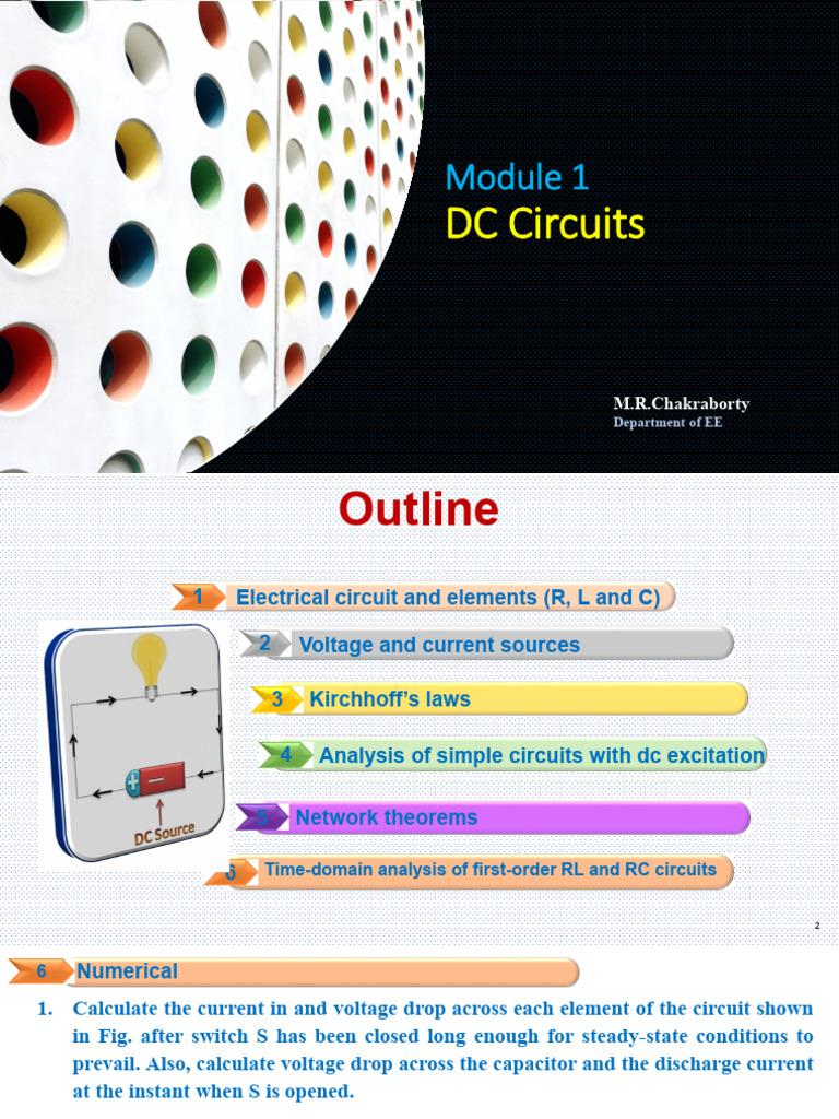 DC Circuit Analysis and Theorems Guide | PDF | Electrical Network | Electric Power