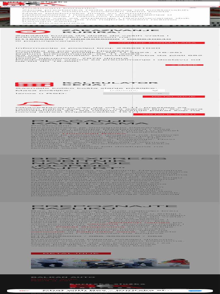 Bex Kurirska Služba | PDF