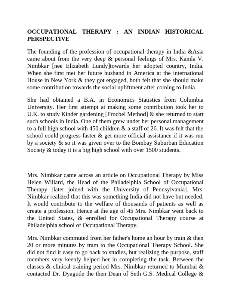 OCCUPATIONAL THERAPY AIOTA | PDF | Occupational Therapy | Physical Therapy