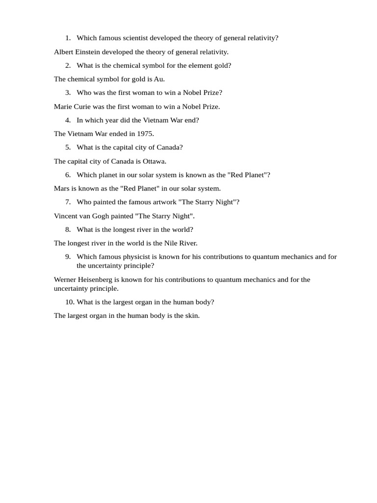 Olympic Questions | PDF