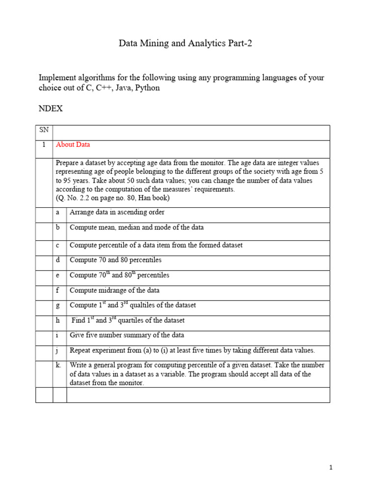 To Students Data Mining Part-2 Sept 13 - 240913 - 160930 | PDF | Applied Mathematics ...