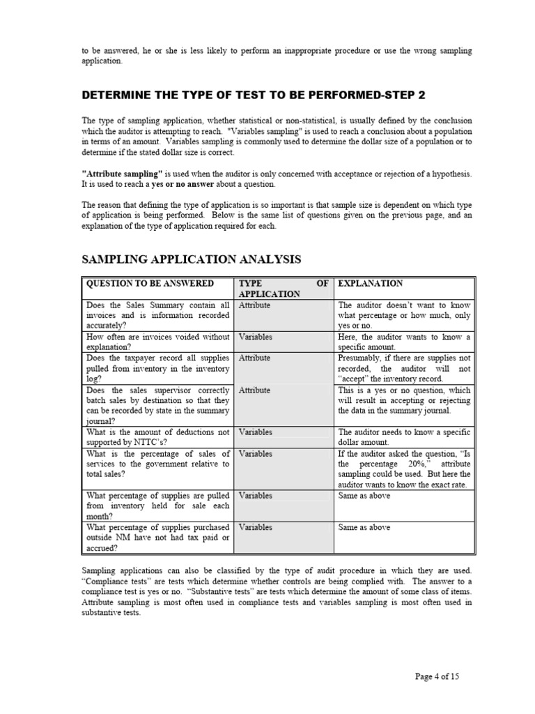 auditsamplingmanuals 4 | PDF | Sampling (Statistics) | Statistics