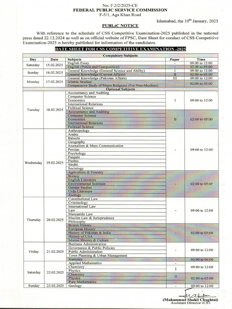 2025 01 10 10 42 12 CE 2025 Date Sheet | PDF