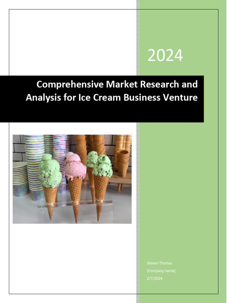 Ice Cream Market Analysis 2024-2029 | PDF | Ice Cream | Retail