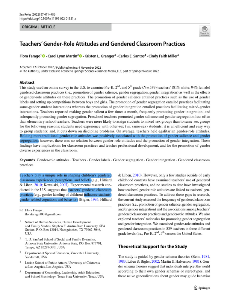 SOCA01 Assignment2Reading2 | PDF | Gender Role | Attitude (Psychology)