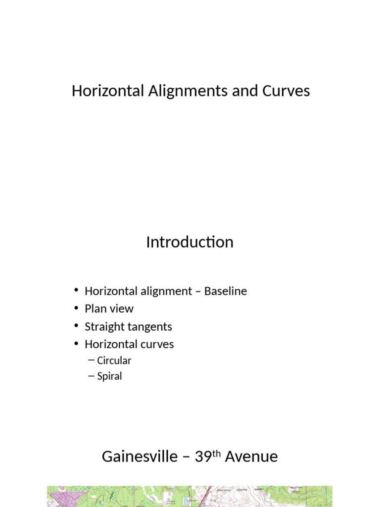 09 Horizontal Alignments and Curves-I | PDF | Angle | Tangent
