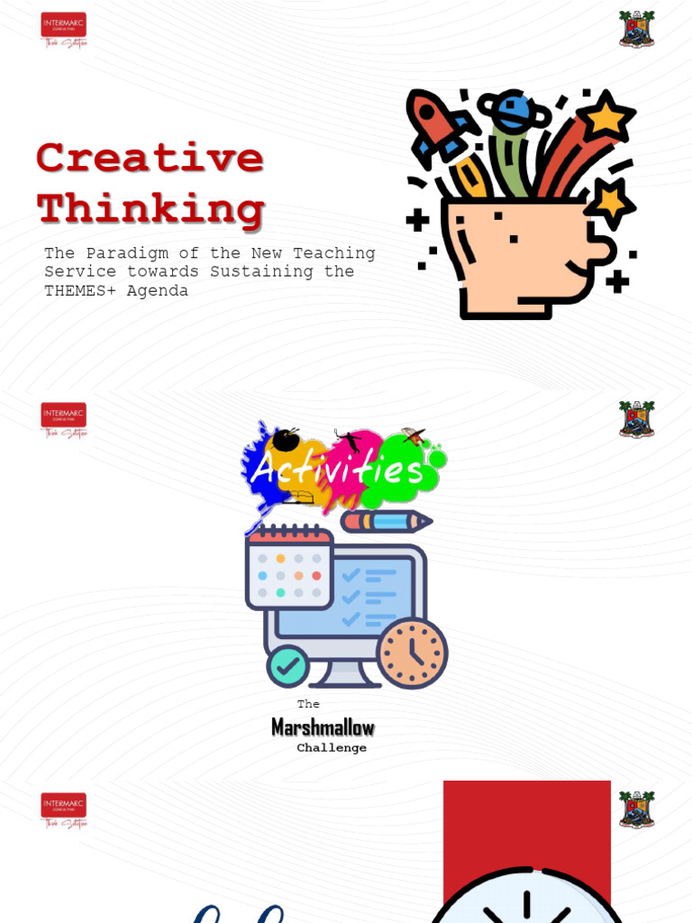 Creative Thinking Training Slides - INTERMARC CONSULTING | PDF | Design Thinking | Creativity