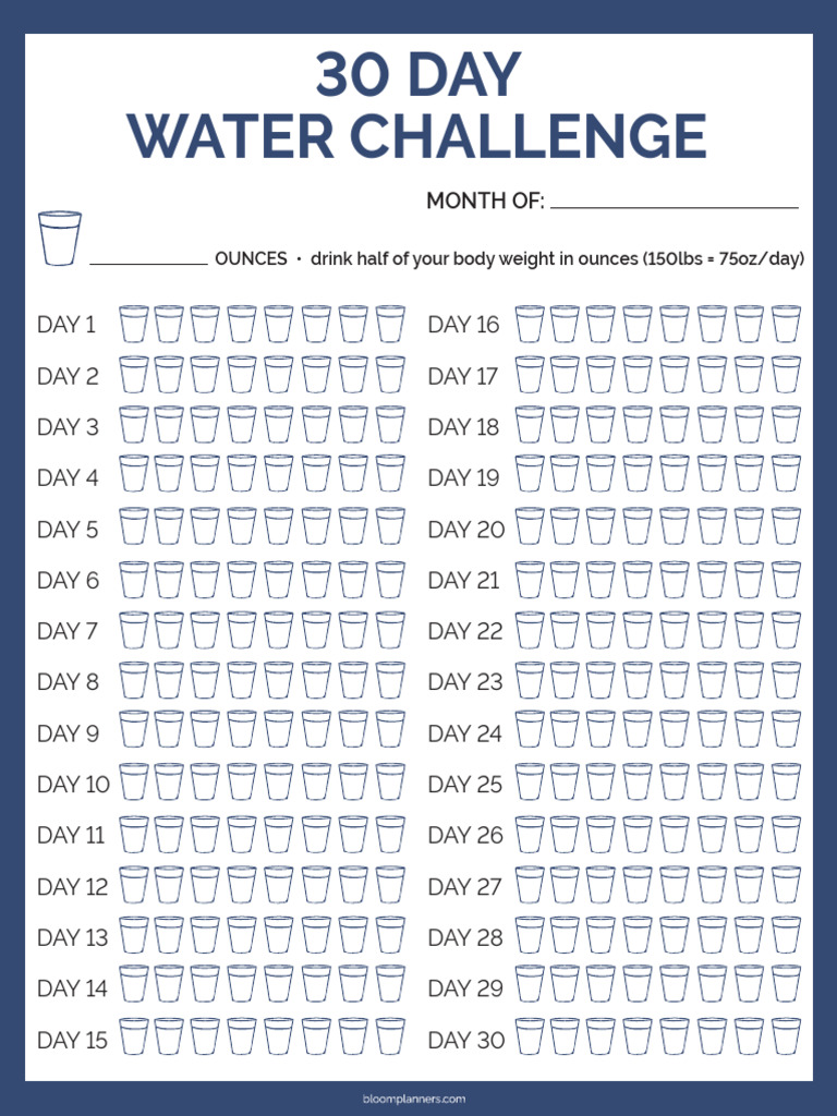 30 Day Water Challenge - NEUTRAL | PDF